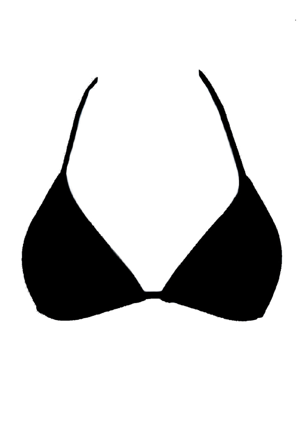 Black Bikini Top | Triangle Bikini Top | Tinye Swimwear
