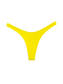 Bright Yellow Thong Bikini Bottoms | Cheeky High Cut Brazilian Bikini ...